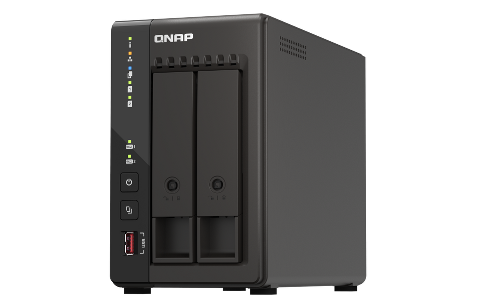 QNAP TS-253E NAS שרת קיונאפ 2 מפרצים – וירטואל גרפיטי - תקשורת ואבטחת מידע